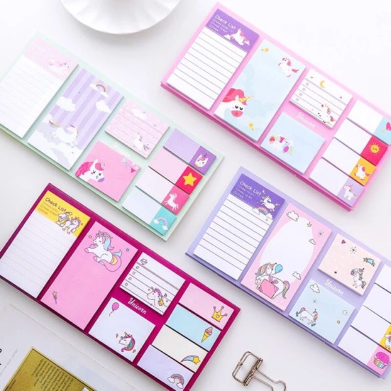 8 in 1 Unicorn Sticky Notes Set | Shopee Philippines