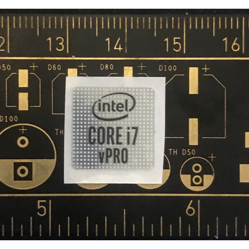 Sticker logo Sticker intel Core i7 vPro 10th gen 2020 original small ...