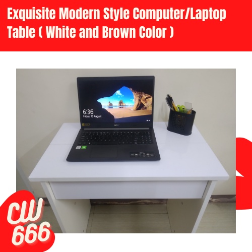 Exquisite Modern Style Computer/Laptop Table ( White color only ...