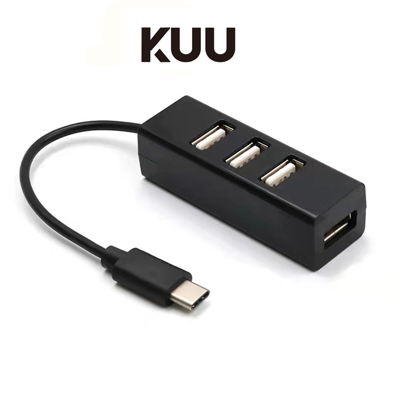 KUU Multiple Type C Hub Cable 10Cm Converter Usb Splitter 4 Ports For ...