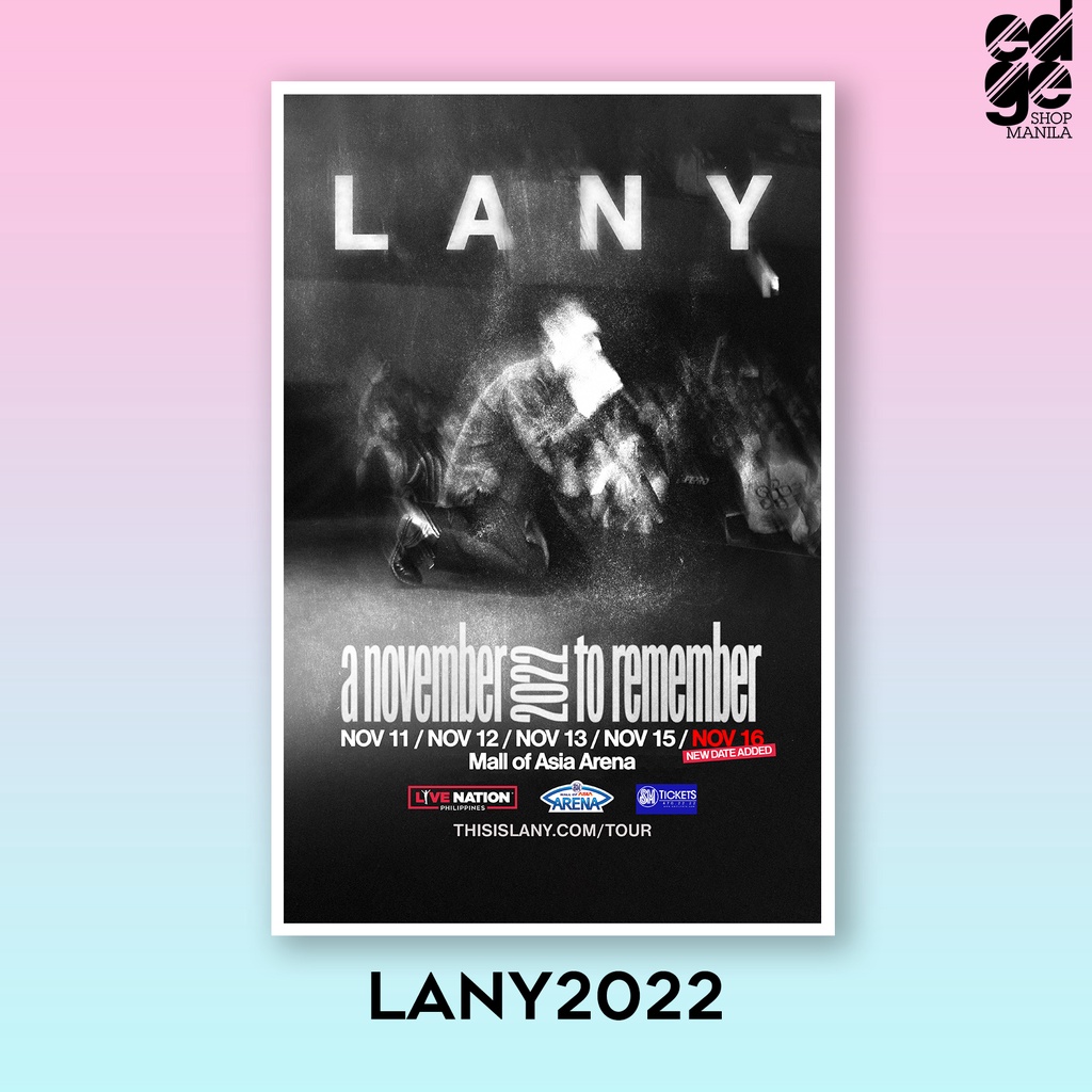 LANY IN MANILA Concert Posters ( 305mm x 470mm ) | Shopee Philippines