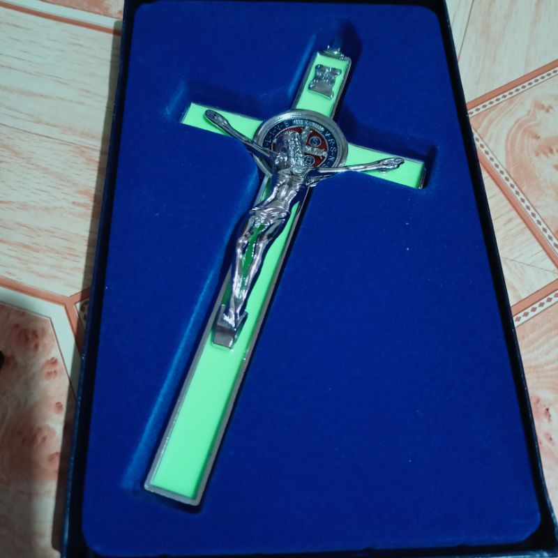 hanging crucifix light green | Shopee Philippines