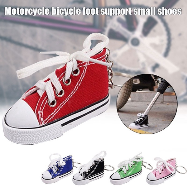 Motorcycle Bicycle Foot Support Kickstand Pad /Mini Canvas Finger Shoes ...