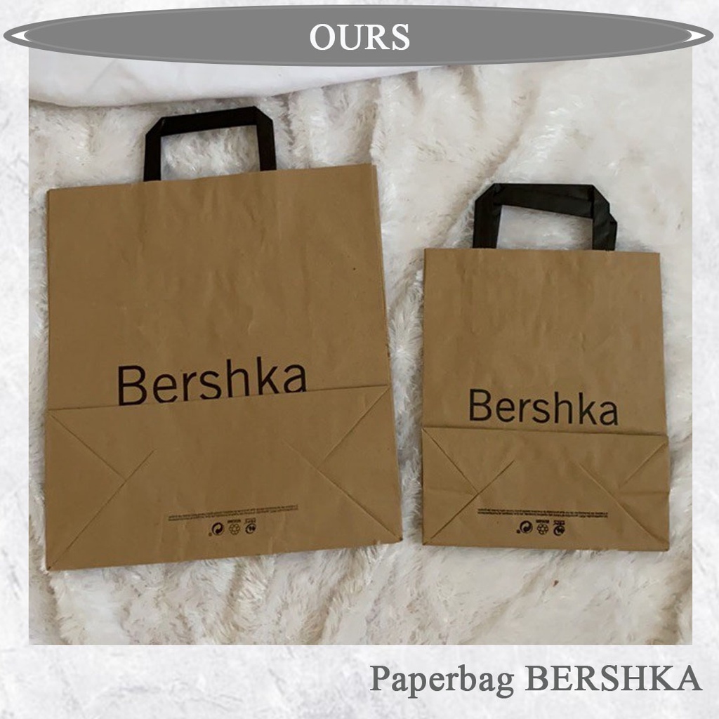 PAPERBAG BERSHKA SHOPPING BAG BERSHKA BERSKA BERSKHA | Shopee Philippines