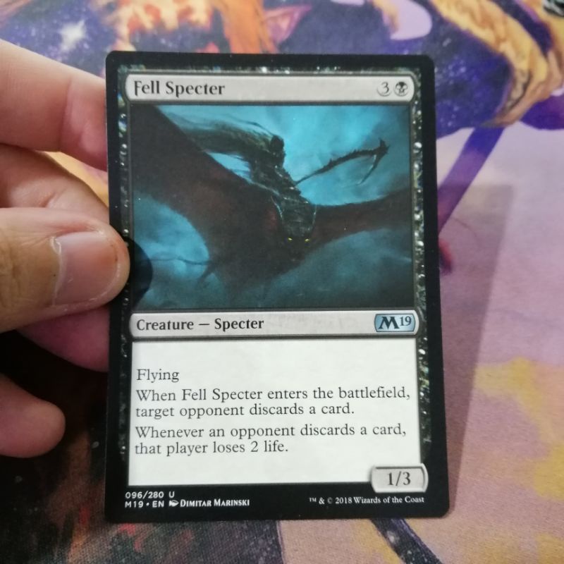 1 Fell specter M19 magic card 2019 MTG black uncommon | Shopee Philippines