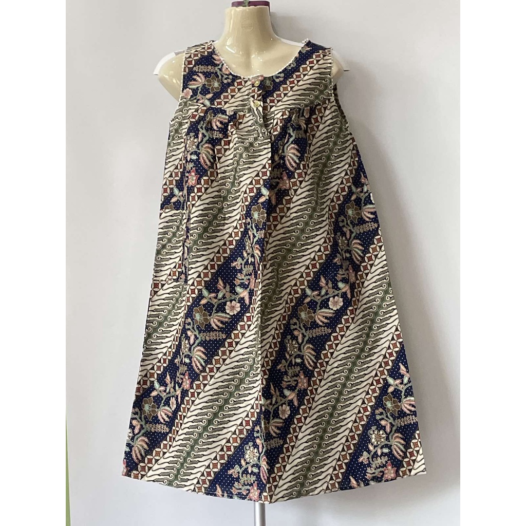 COTTON Batik Daster Pambahay Sleeveless RR (Diamond-Clemency) | Shopee ...