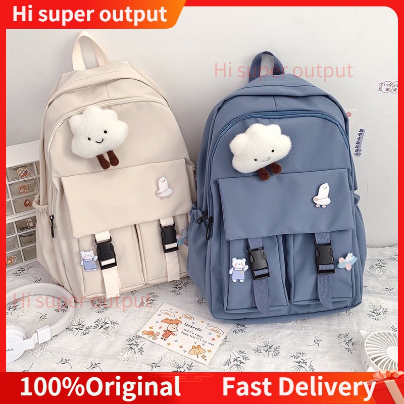 Schoolbag Female Student British Style High School Student Backpack All ...