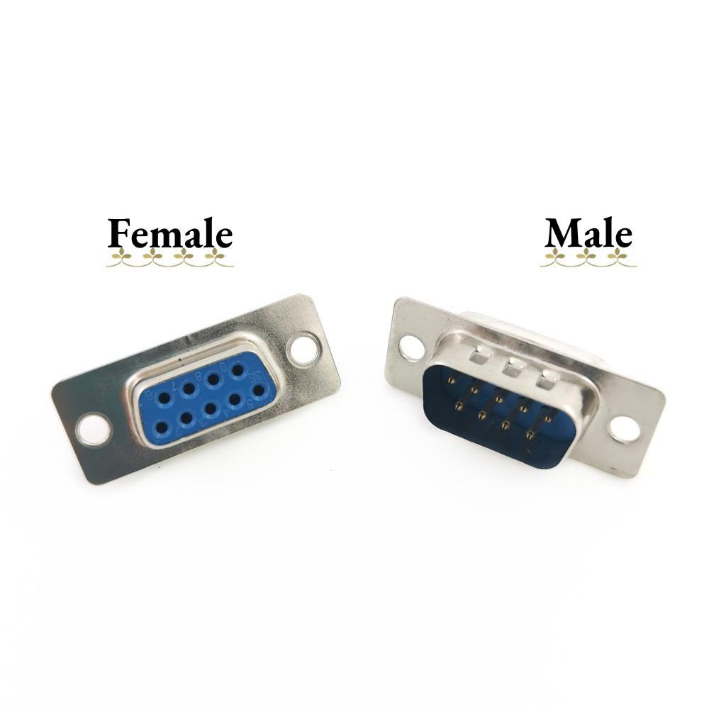 10PCS RS232 DB9 Serial VGA 9 Pin Female 2 Rows Solder Type Plug D-SUB ...
