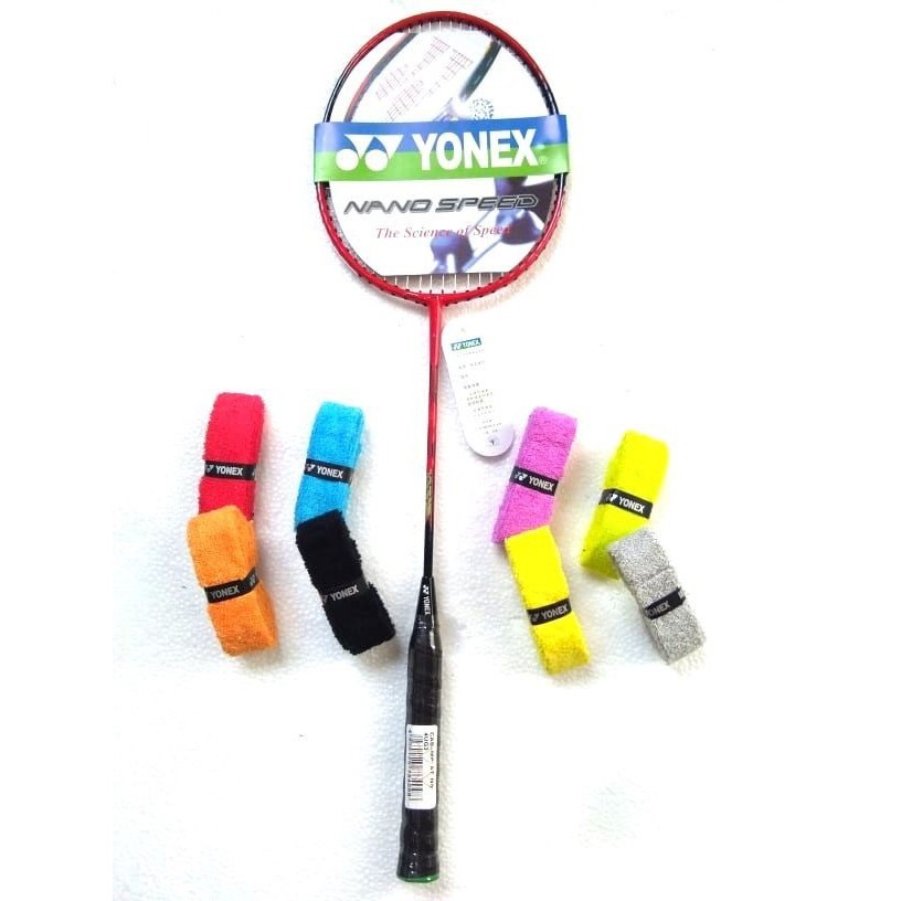 Yonex Single Badminton Racket With Towel Grip 1 pc Ramdom colours ...