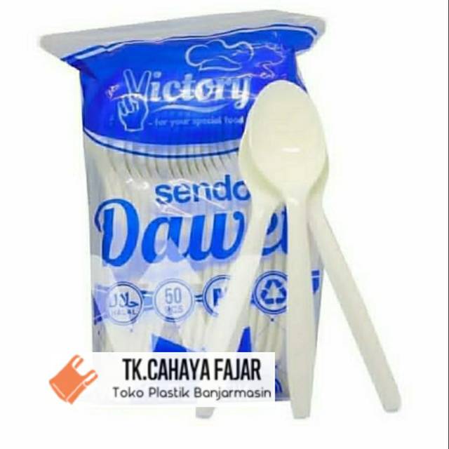 PUTIH White Dawet Spoon contains 50 (Dawet Cendol Ice Spoon) | Shopee ...
