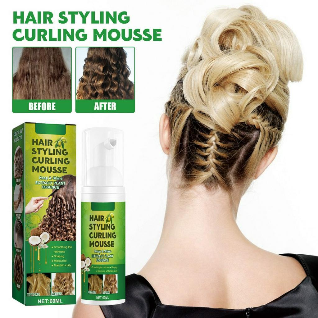 Olive Oil Hair Styling Curling Mousse Shaping Curly Natural Curls ...