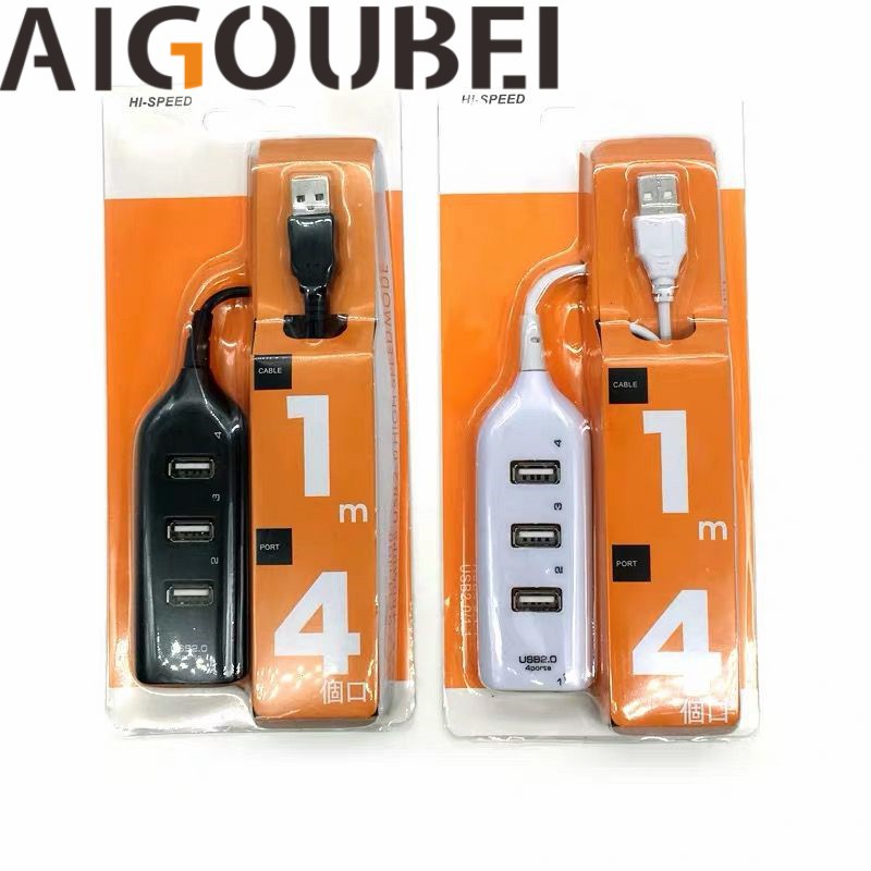 3 USB 2.0 HUB Ports With Blue Indicator Lights Hi-Speed Computer ...