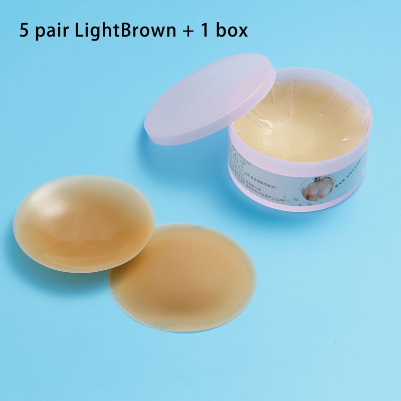 ZXYOUPING Women Silicone Nipple Pad Invisible Nipple Cover Self ...