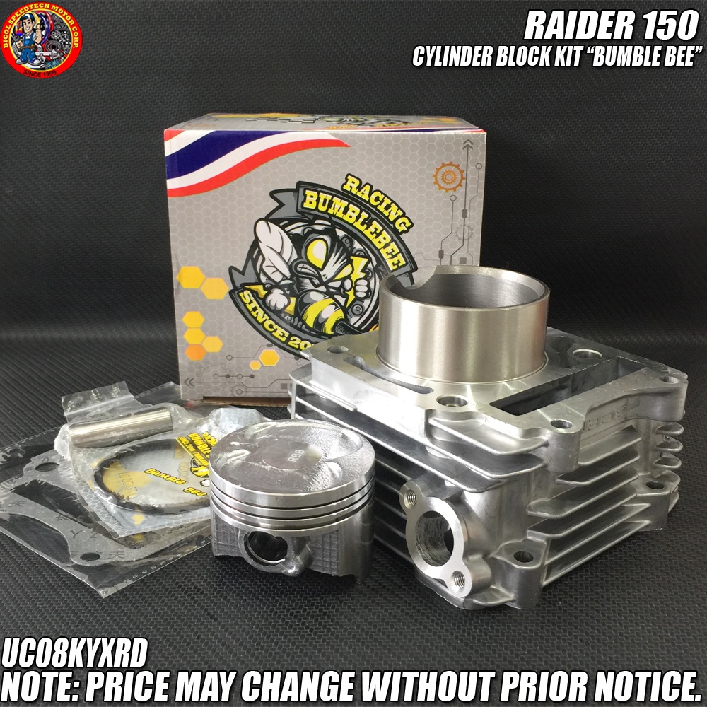 RAIDER 150 CYLINDER BLOCK KIT "BUMBLE BEE" (UC08KYXRD) | Shopee Philippines