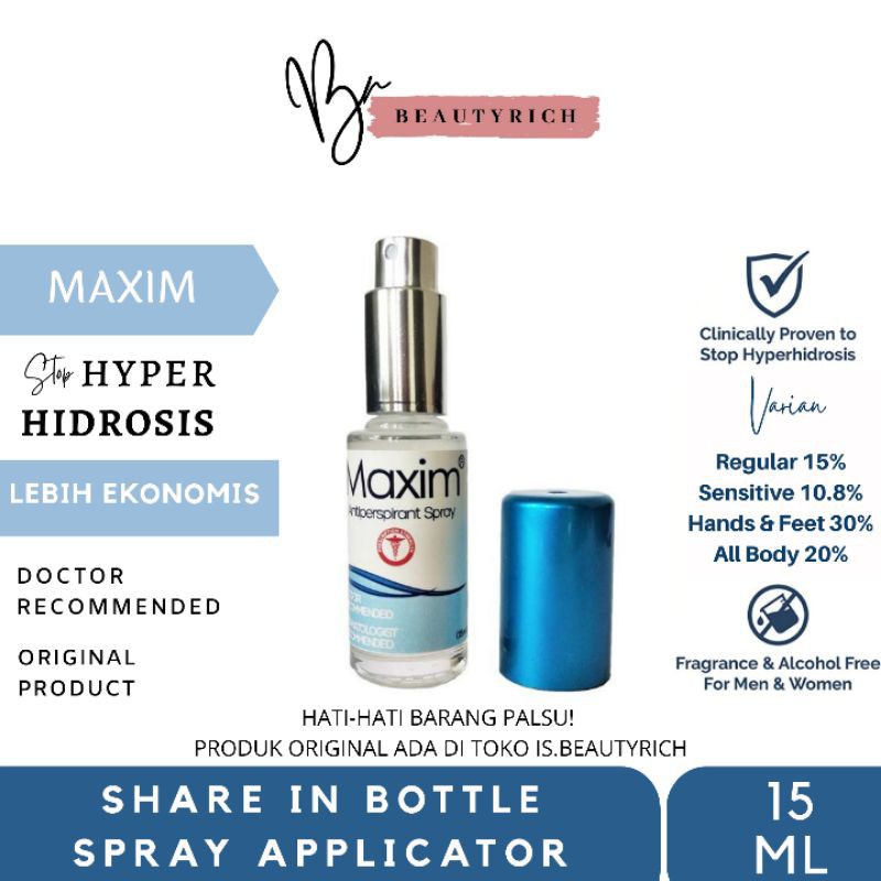 Maxim Antiperspirant Spray Deodorant (15 Ml) | Shopee Philippines