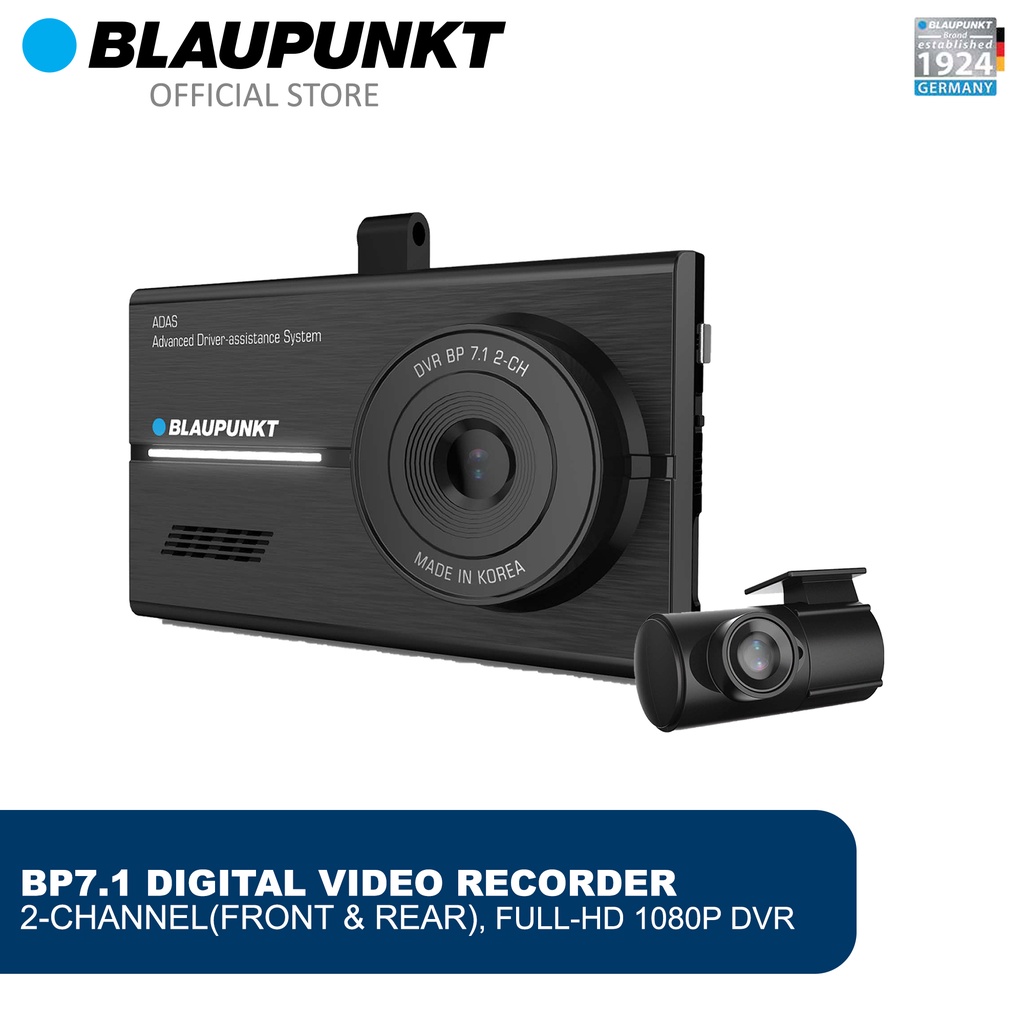 BLAUPUNKT BP7.1 2-Channel Digital Video Recorder / Dashcam | Shopee ...