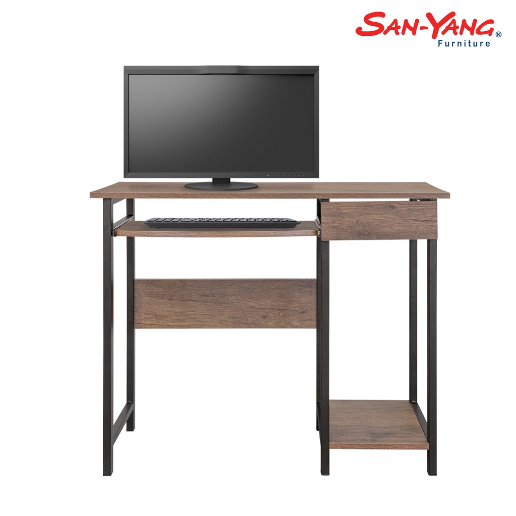San-Yang Furniture Computer Table Dark Oak Finish 405317 | Shopee ...