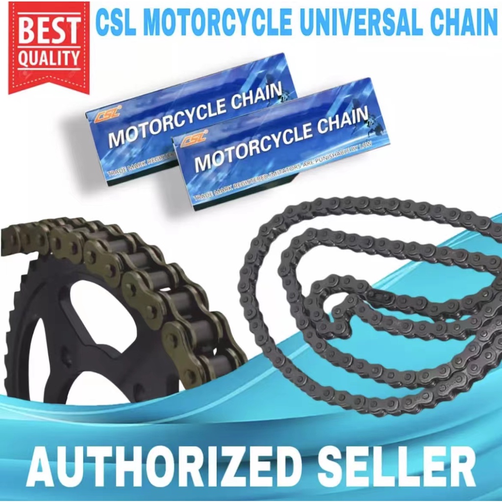 CSL BLACK Universal Motorcycle Chain 428H-110L/120L/130L Japan Quality ...