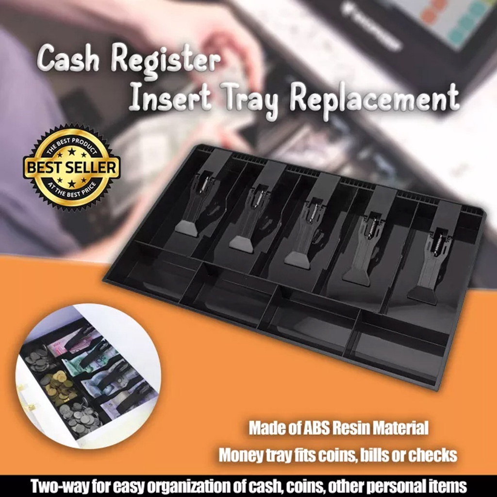 Cash Coin Register Insert Tray Replacement Cashier Drawer Storage Cash ...