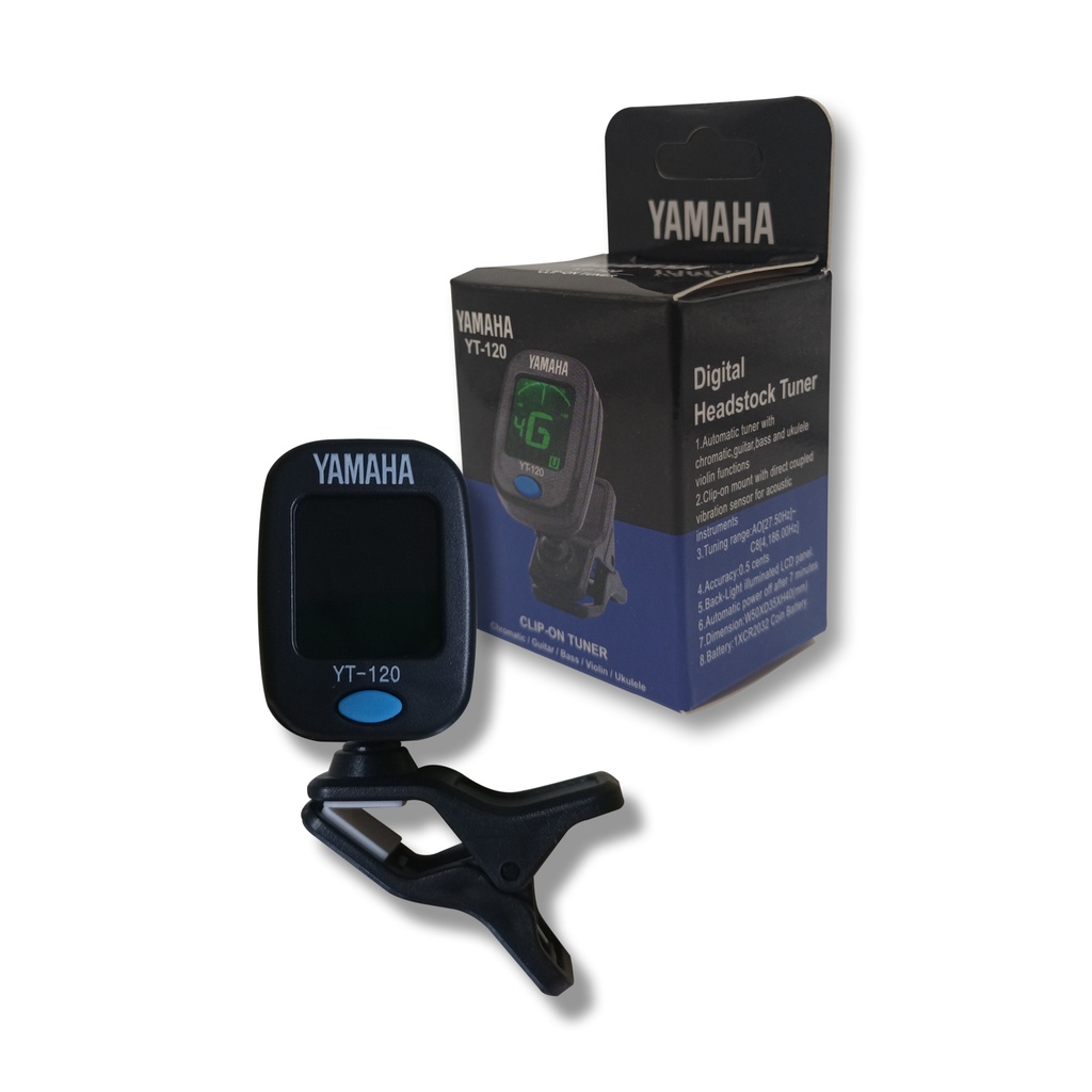 Clip-on Tuner Yamaha YT-120 (1XCR2032 Coin Battery) | Shopee Philippines