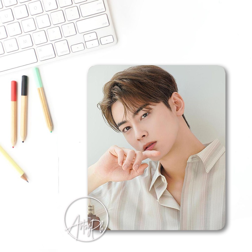 Artsy Mouse Pad (5mm Thick) - Korean Actor CHA EUN WOO | Shopee Philippines