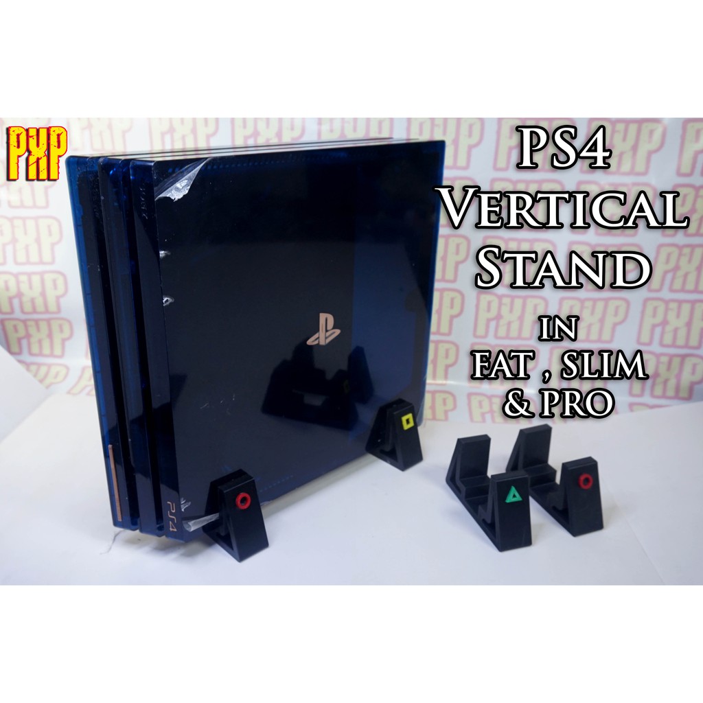 PXP PS4 Pro Vertical Stand (2 Piece Set) Acrylic Icons 3D Printed -SHIP ...