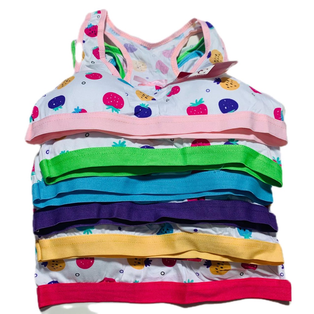 Girls vest primary school underwear cotton bra 10-14 years old Random ...