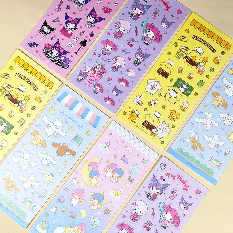 Japanese Sanrio Stickers Melody Big-Eared Dog pvc Waterproof Stickers ...