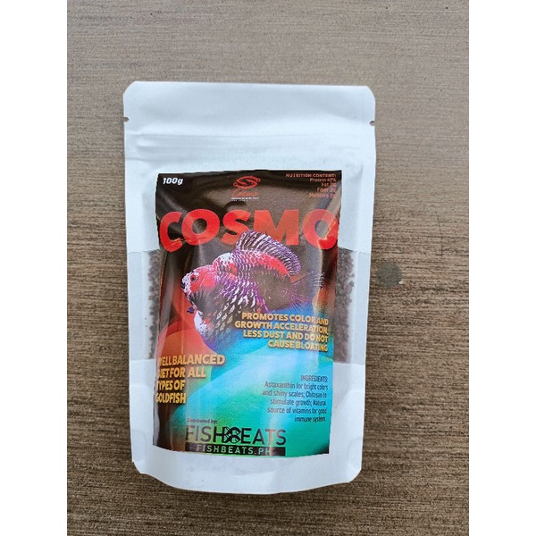Cosmo Premium Goldfish Pellets Fish Food 100g (Sinking) | Shopee ...