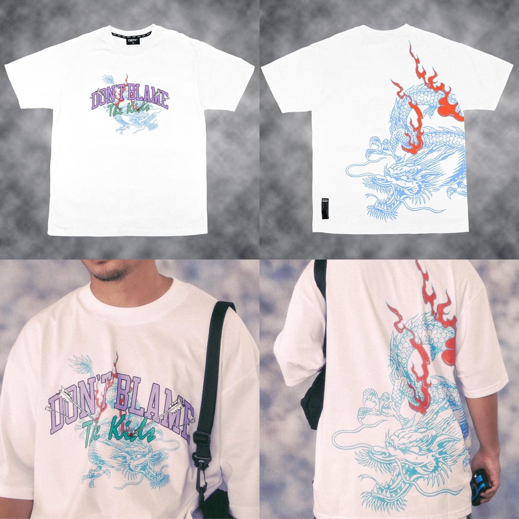 DBTK Dragon Arc White Oversized Tee / Clothes / Tops / T-Shirts Brand ...