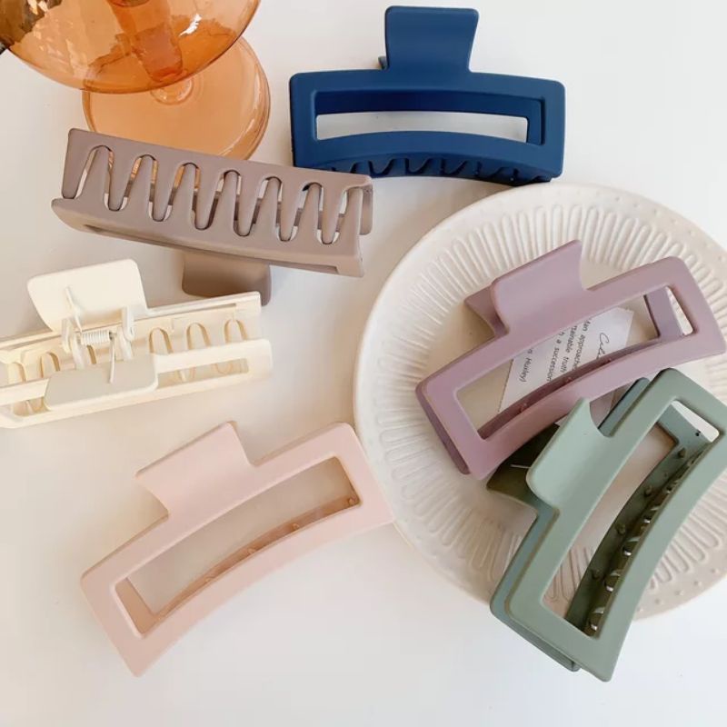 G4 XL Matte Nude Beige Brown Hair Clamp HAIR Claws Clamps NON Slip HAIR ...