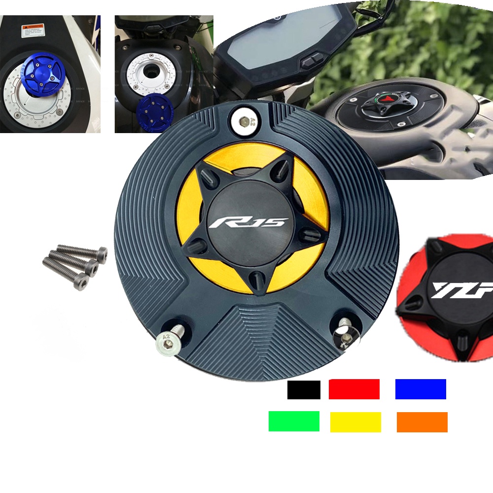 BDJ 2020 2017 Motorcycle Keyless Fuel Tank Gas Cap Cover R15 V3 V3.0 ...