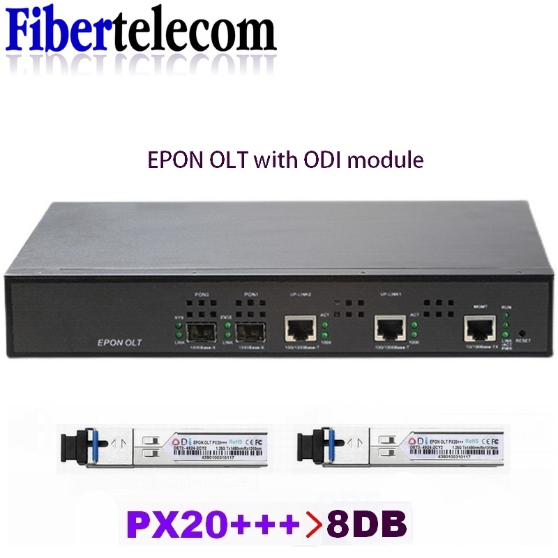 EPON OLT 2PON Ports With ODI SFP Modules PX20+++ 7DB 8DB 9DB | Shopee ...