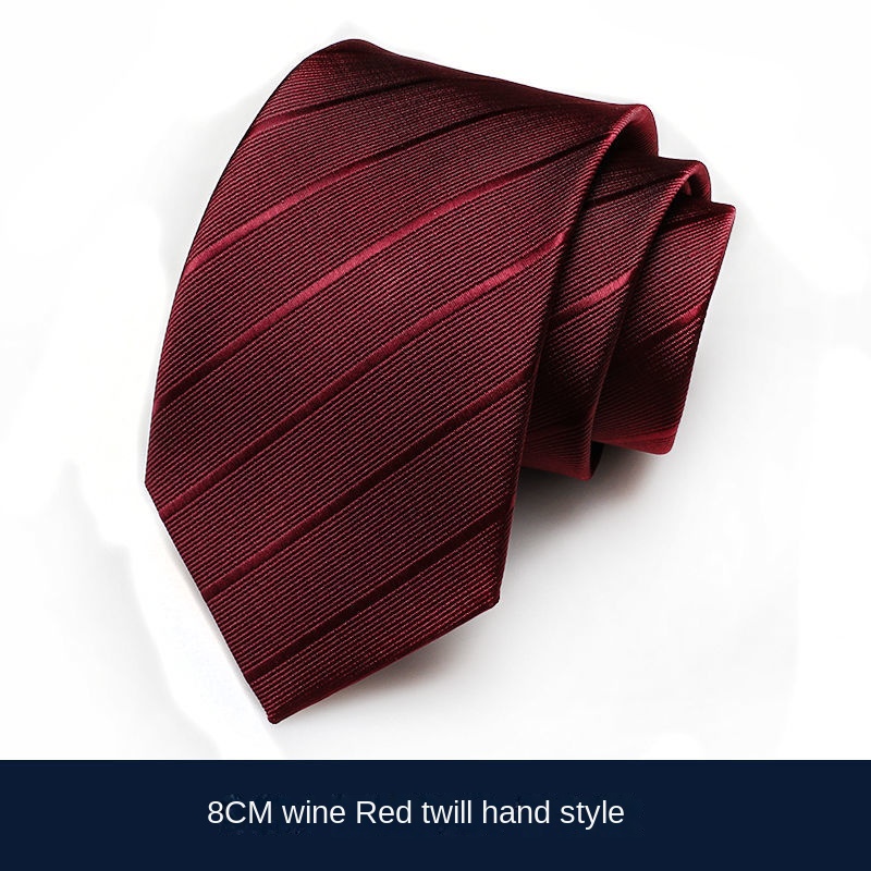 Red Tie Men's Zipper Formal Wear Business Wedding Groom Lazy People ...