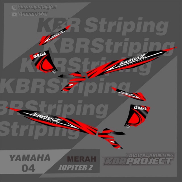Jupiter z motorbike sticker striping list sticker for yamaha jupiter z ...