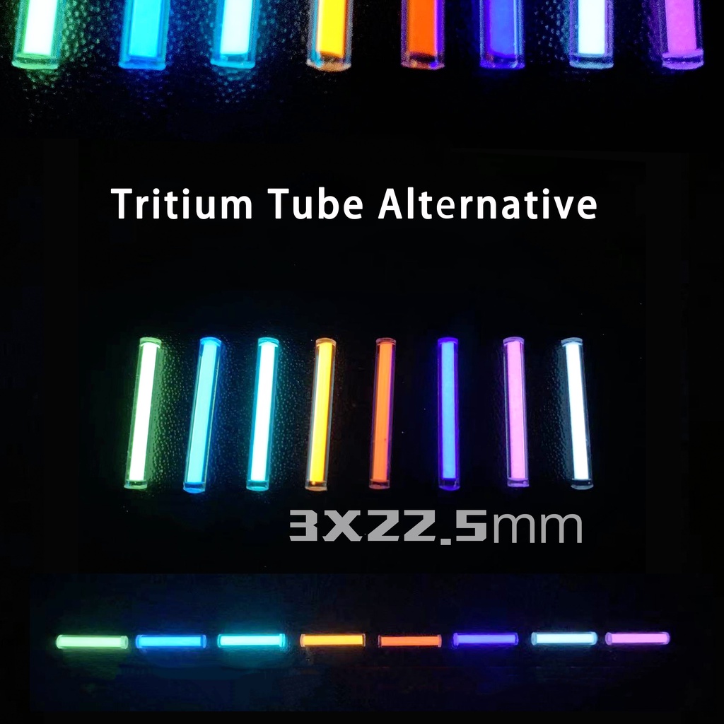 3*22.5mm Glass Luminous Stick Tritium Tube Alternative Fingertip Gyro ...