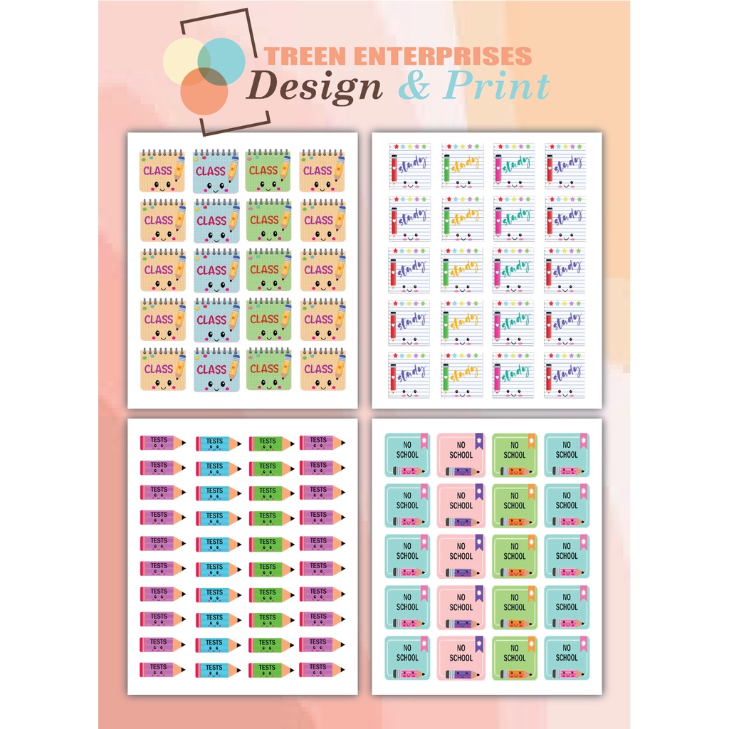 School Sticker Collection | Shopee Philippines