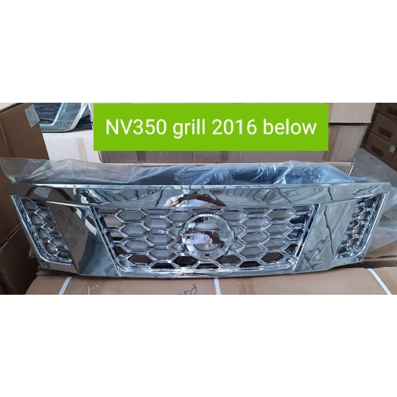 Chrome front grill for nissan NV350 2017 and below | Shopee Philippines