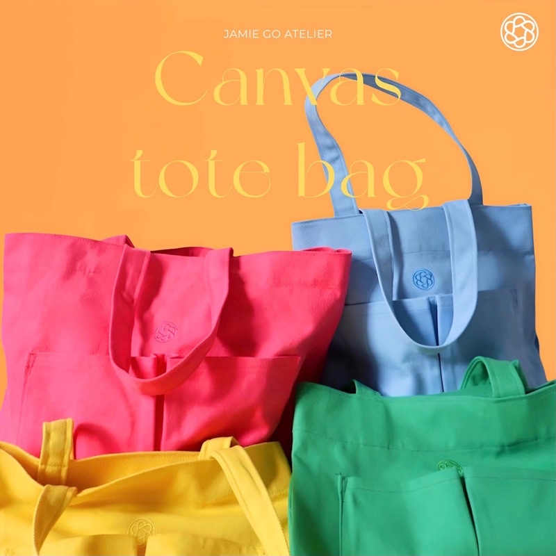 Canvas Tote Bag (COOL TONE) by Jamie Go Atelier | Shopee Philippines