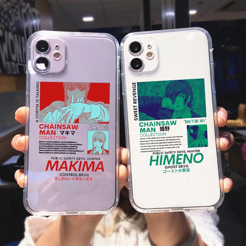 Anime Chainsaw Man Pochita Phone Case Transparent Shell for Iphone SE ...