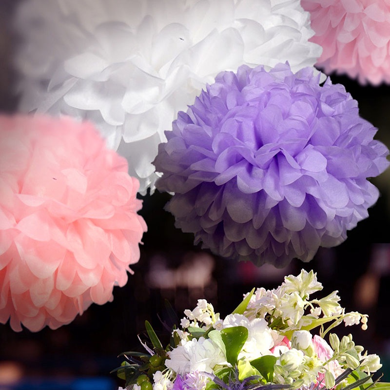8 inch/20cm/10inch/25cm Honeycomb Tissue PomPoms Paper Flower DIY ...