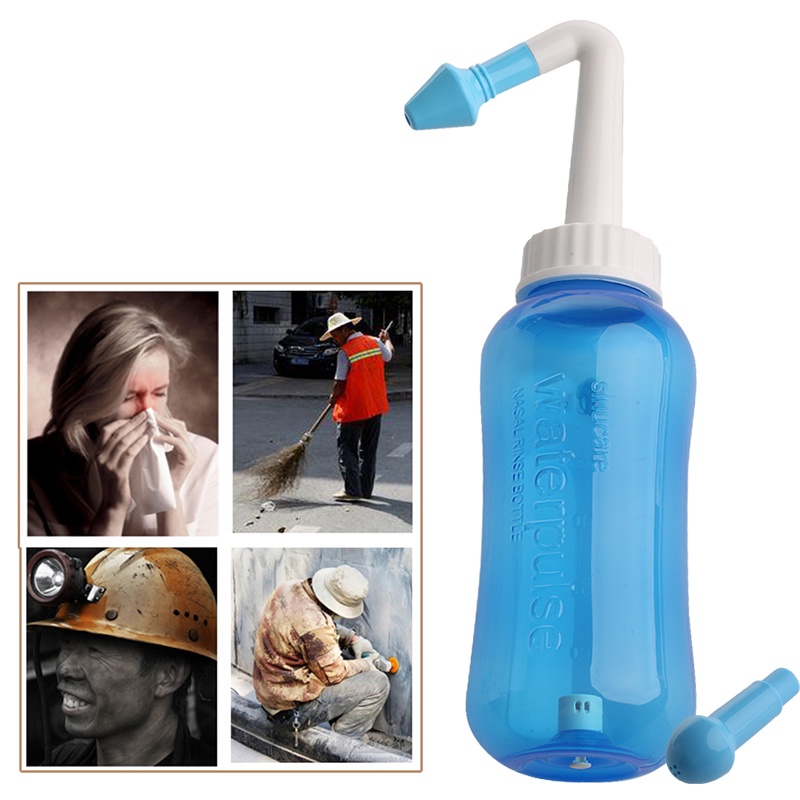 300ml Nose Wash Sinus & Allergies Relief Nasal Pressure Rinse Neti Pot ...
