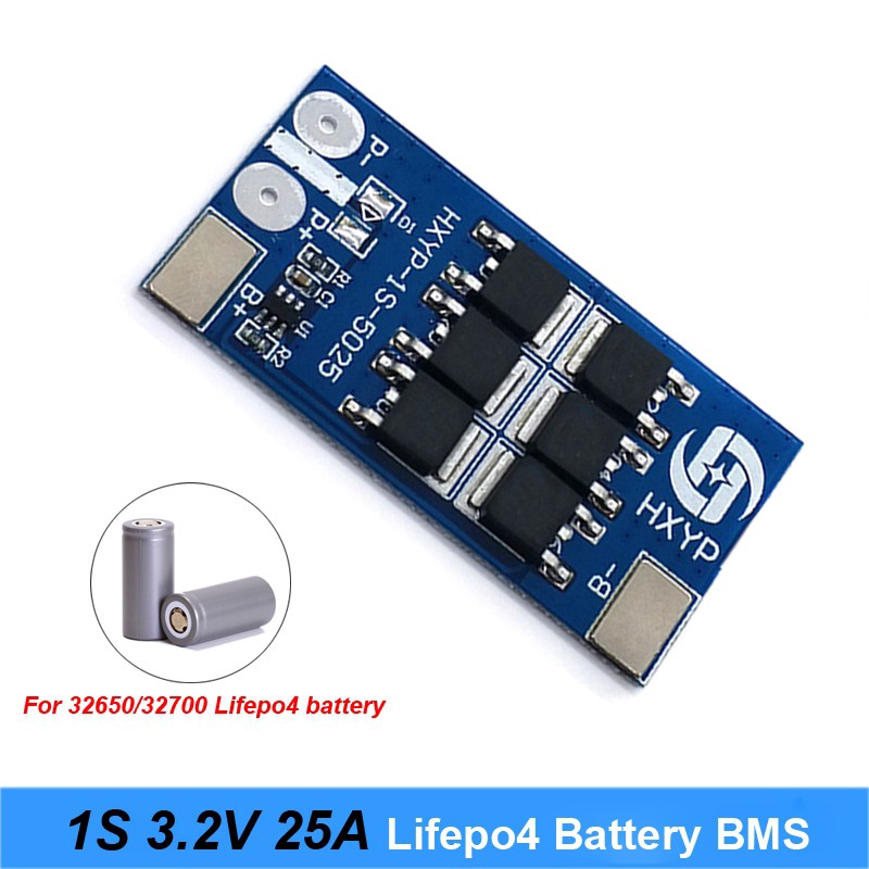 1S 3.2V 25A lifepo4 Lithium Iron Phosphate Battery Protection Board 1 Cell 3.6V anti-overcharge ...