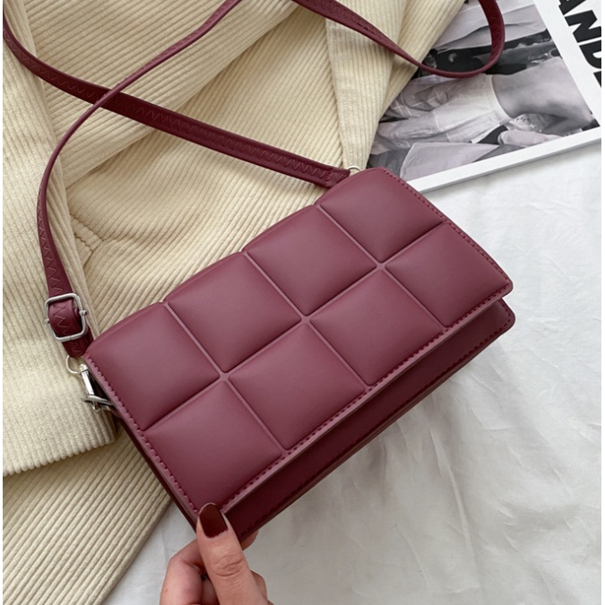 Korean Fashion Shoulder Sling Square Stripes Bag #2897 | Shopee Philippines