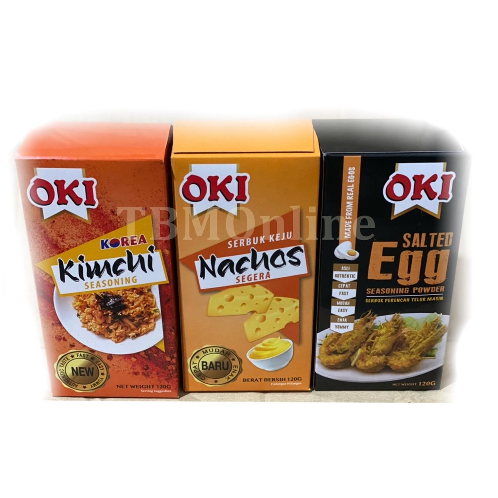 OKI Salted Egg/ Nachos Cheese/ Kimchi Seasoning Powder (Serbuk Perencah ...