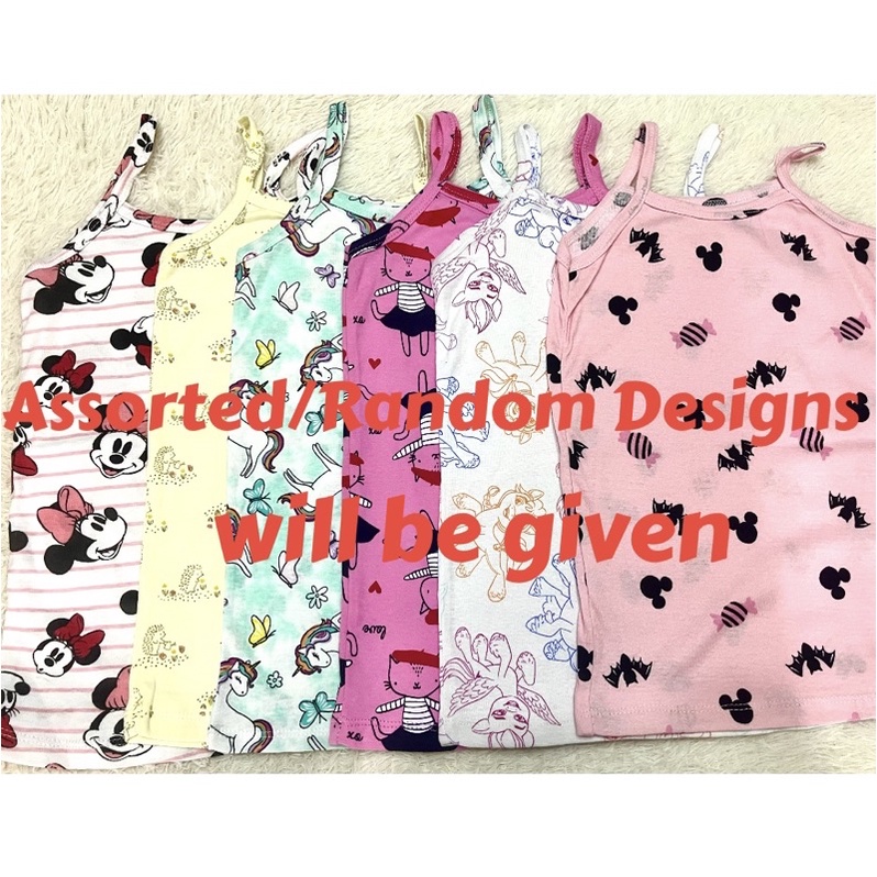 Spaghetti Cotton Sando for Girls(1-5yrsold) | Shopee Philippines