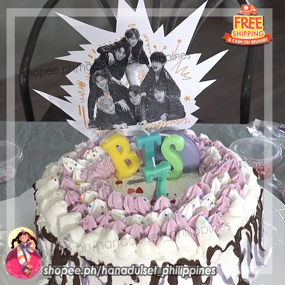 KPOP 5 inches | cake topper Bts standee ♥ Group Picture [7th ...