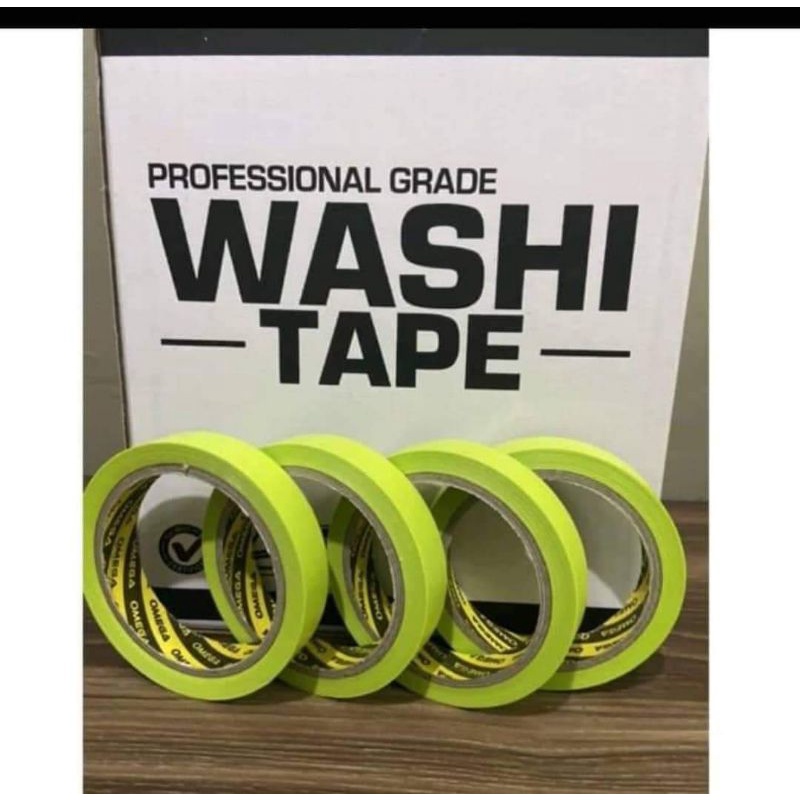 WASHI TAPE (3/4"x25m) SOLD PER PC (Omega brand) | Shopee Philippines