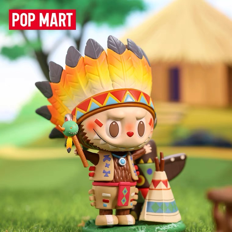 POP MART Labubu Indian ‍ ️ Mohawk Figure Model Collectible Kasing Lung ...