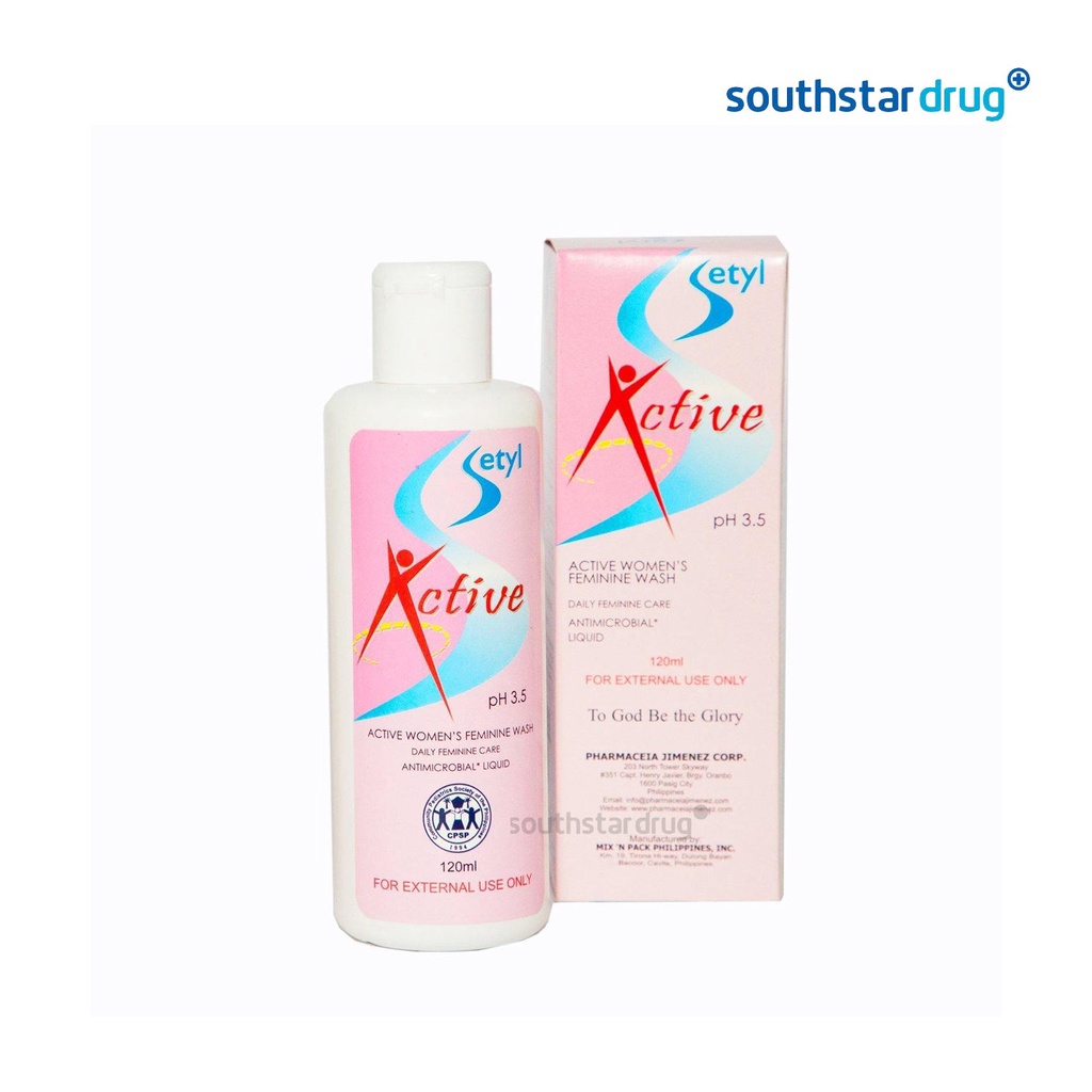 Setyl Active Feminine Wash 120 ml | Shopee Philippines